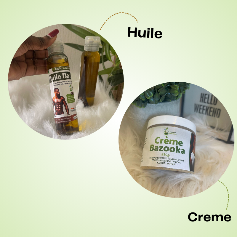 CREME BAZOUKA AGRANDISSEMENT GÉNITAL DE L'HOMME 100% BIO – Maison biosante